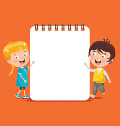 Paper template design Royalty Free Vector Image