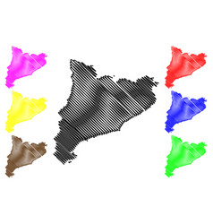 Aragon map Royalty Free Vector Image - VectorStock