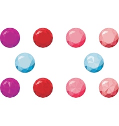 Standard round gem cut Royalty Free Vector Image