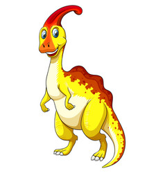 Cute dinosaur cartoon Royalty Free Vector Image