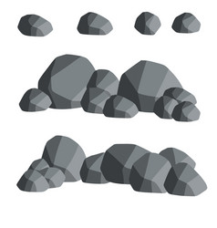 Stones cartoon rock mountains flagstone rocky Vector Image