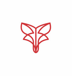 Silver fox logo design grey sf initial Royalty Free Vector