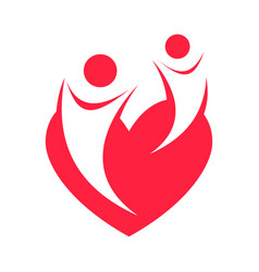 Romantic love couple icon stylized symbol Vector Image