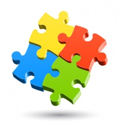 Jigsaw puzzle connection background abstract Royalty Free Vector Image ...