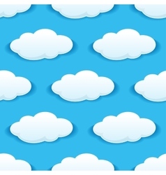 Clouds seamless pattern set Royalty Free Vector Image