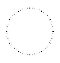 Clock face blank with roman numerals Royalty Free Vector
