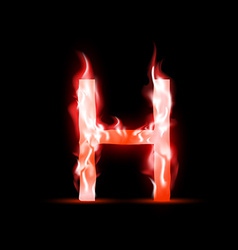 Fire alphabet Royalty Free Vector Image - VectorStock