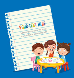 Paper template design Royalty Free Vector Image