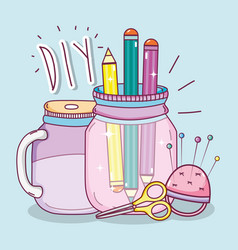 Do it yourself cartoons Royalty Free Vector Image