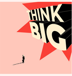 Think positive Royalty Free Vector Image - VectorStock
