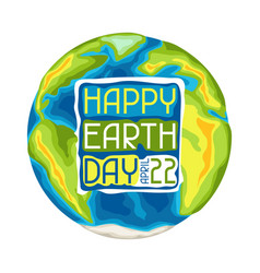 Happy earth day seamless pattern Royalty Free Vector Image