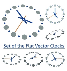 Colorful clock Royalty Free Vector Image - VectorStock