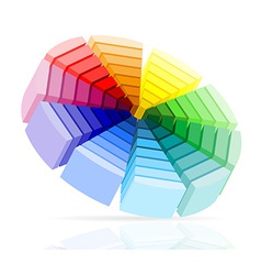 Colorful palette full spectrum colors Royalty Free Vector