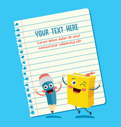 Paper template design Royalty Free Vector Image