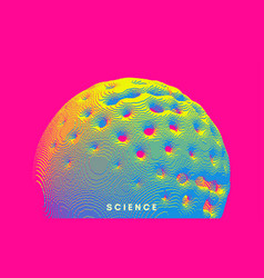 Sphere cover design template abstract geometric Vector Image