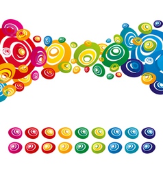 Cute background with funny colorful jelly Vector Image