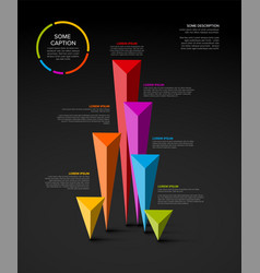 Transparent set of infographic elements Royalty Free Vector