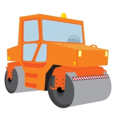 Asphalt paving machine isolated Royalty Free Vector Image