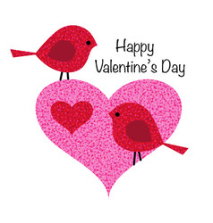 Ornamental glitter valentines day heart on a white