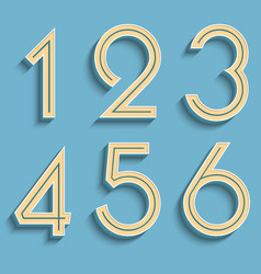 Cartoon numbers Royalty Free Vector Image - VectorStock