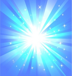 Abstract magic blue light background Royalty Free Vector