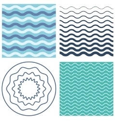 Ocean and sea waves set vector by Seamartini - Image #932766 - VectorStock