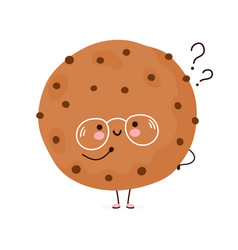 Cute funny honey with question marks hand Vector Image