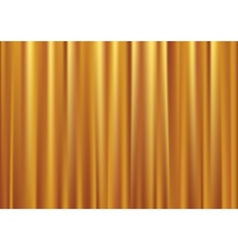 Gold frame with spotlight on curtain background Vector Image