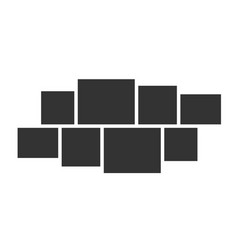 Photo collage layout Royalty Free Vector Image