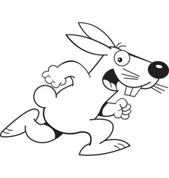 Quick rabbit Royalty Free Vector Image - VectorStock