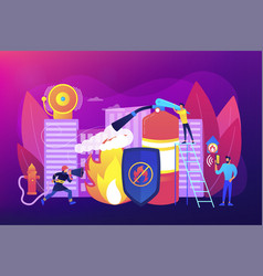 Cartoon firefigher Royalty Free Vector Image - VectorStock