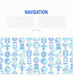 Navigation and direction concept in circle Vector Image