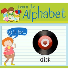 Flashcard letter d is for doctor Royalty Free Vector Image
