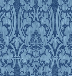 Blue lace seamless abstract floral pattern Vector Image