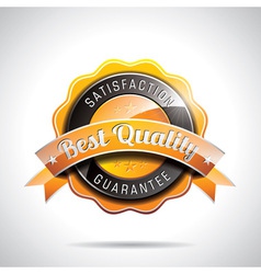Best quality 100 percent guaranteed golden label Vector Image