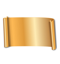 Gold shiny scroll Royalty Free Vector Image - VectorStock