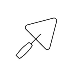 Trowel icon in cartoon style isolated on white Vector Image