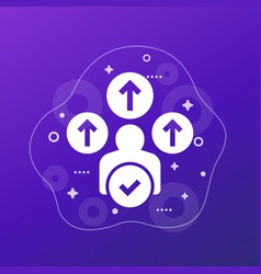 Personal growth self development logo Royalty Free Vector