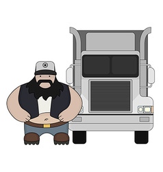 Monster truck red car cartoon Royalty Free Vector Image