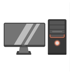 Old computer Royalty Free Vector Image - VectorStock