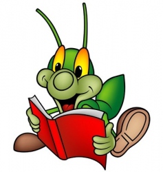 Cartoon happy ladybug isolated on white background