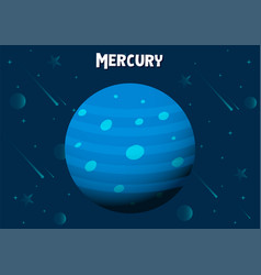Planet mercury Royalty Free Vector Image - VectorStock