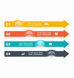 Infographic path template Royalty Free Vector Image