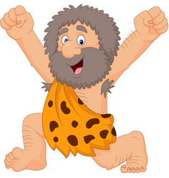 Cartoon philosopher thinker on white background Vector Image