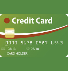 Font for credit cards Royalty Free Vector Image