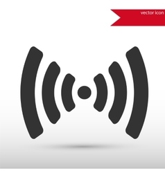 Flat line wifi wireless internet signal icon Vector Image