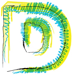 Design abstract letter o Royalty Free Vector Image