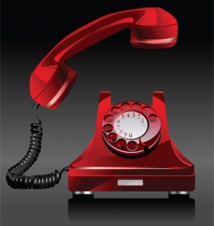 Phone red Royalty Free Vector Image - VectorStock