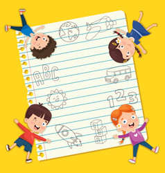 Paper template design Royalty Free Vector Image