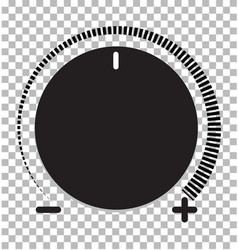 Modern volume knob button Royalty Free Vector Image